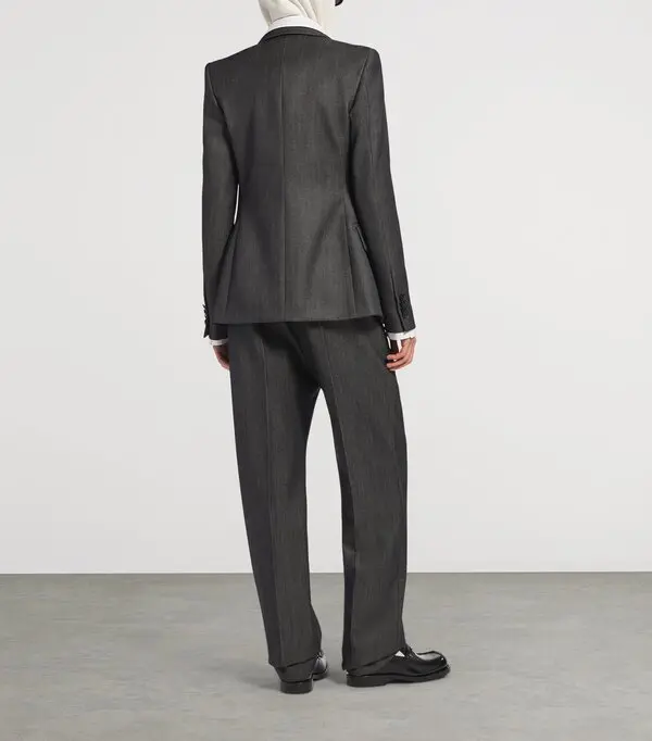 Balenciaga Wool Straight-leg Trousers