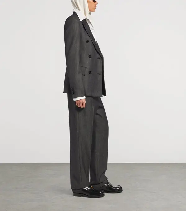 Balenciaga Wool Straight-leg Trousers