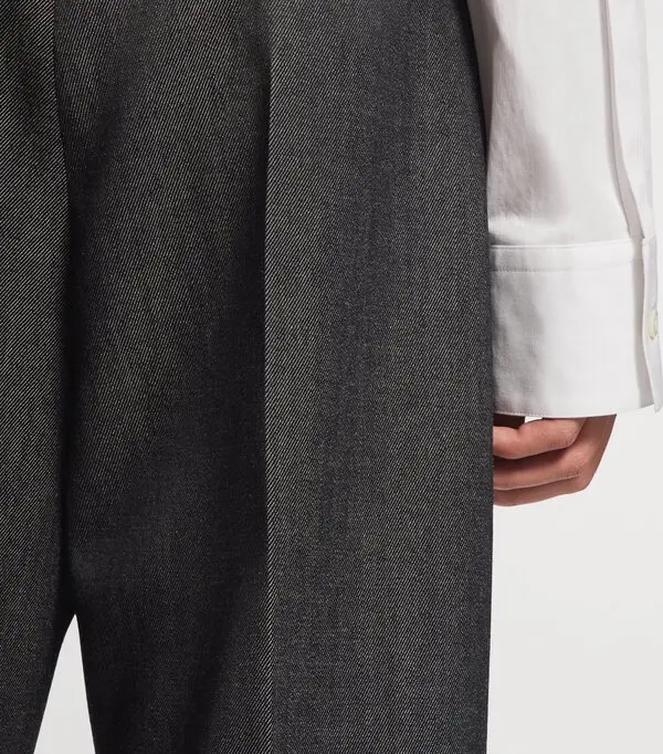 Balenciaga Wool Straight-leg Trousers