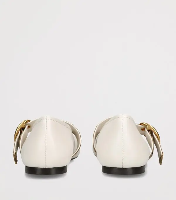 Burberry Leather Robin Ballet Flats