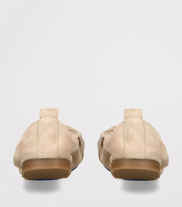 Burberry Suede Fawn Loafers