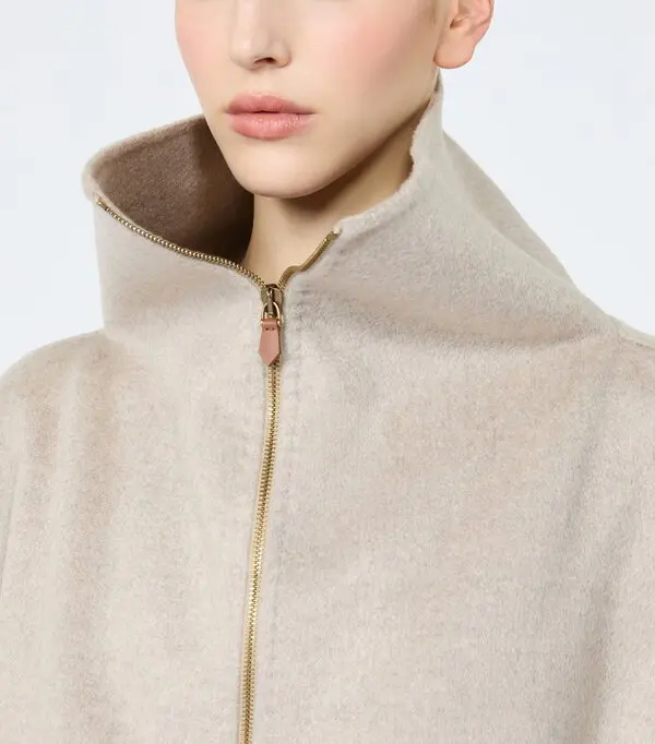 Max Mara Cashmere Cape-sleeve Jacket