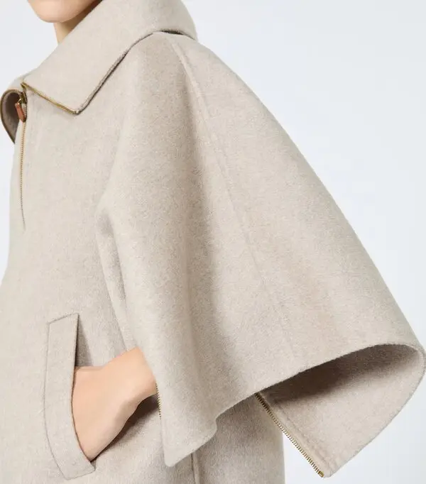 Max Mara Cashmere Cape-sleeve Jacket