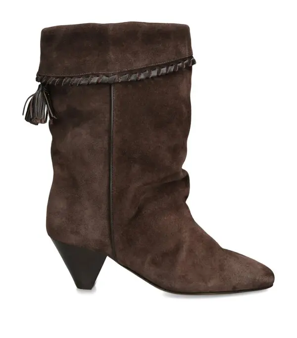Isabel Marant Étoile Suede Dalby Heeled Boots 55 - Brown