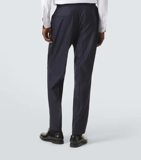 Brunello Cucinelli Wool And Silk Straight Pants