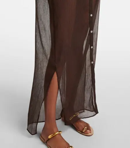 ZANELLATO Mika Sheer Maxi Shirt Dress