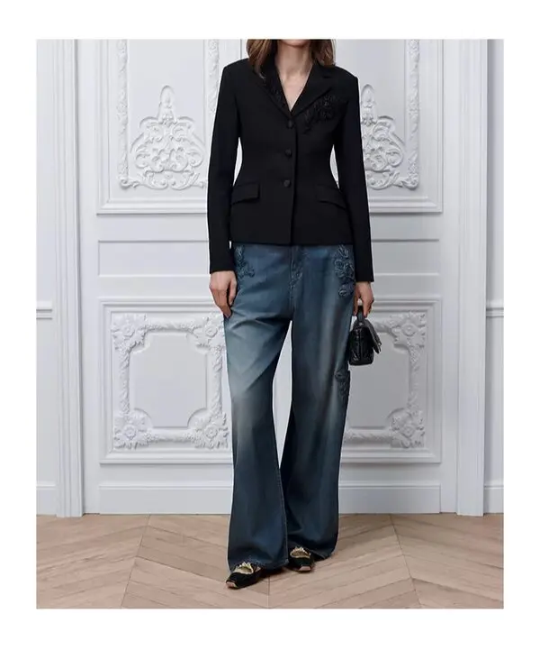 Dior Regular-fit Embroidered Jeans