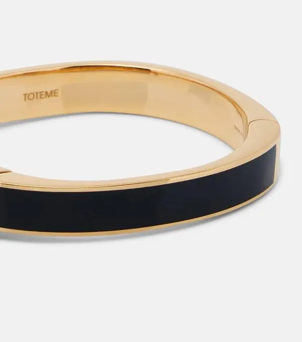 TOTEME Signature Enamel Gold-plated Bangle