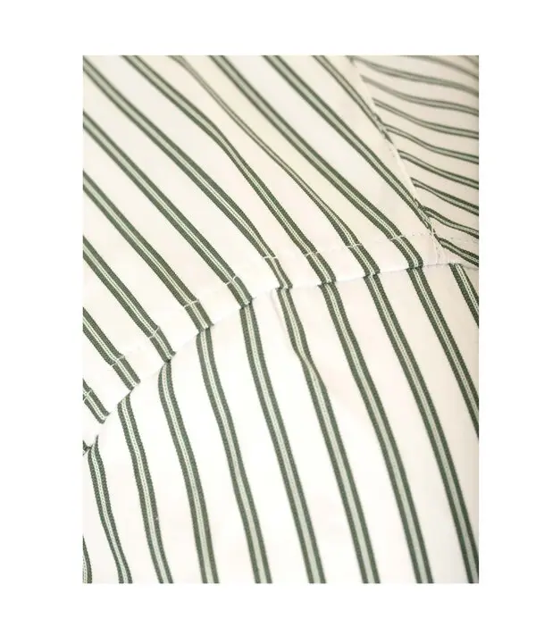 Burberry Logo Embroidered Striped Shirt