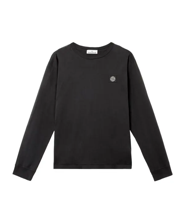 Stone Island Logo-patch Cotton Sweatshirt