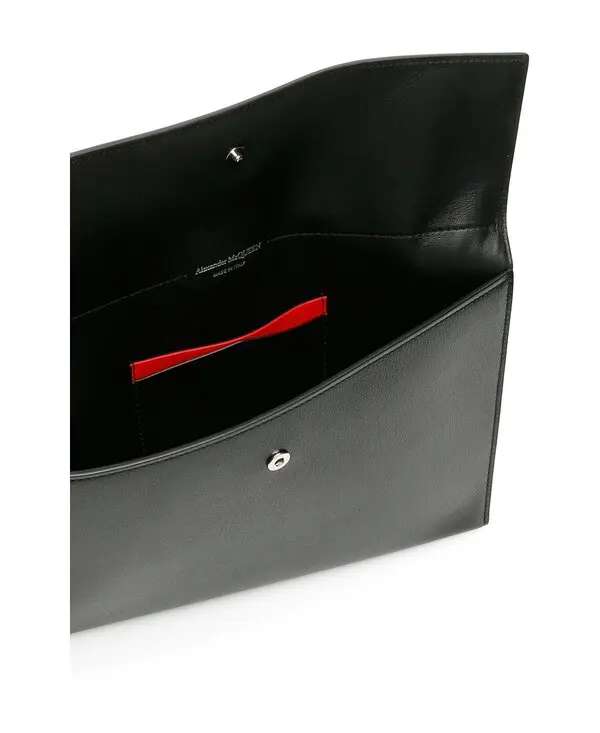 Alexander McQueen Studded Leather Envelope Clutch