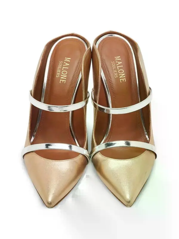 MALONE SOULIERS Maureen Metallic Heeled Mules