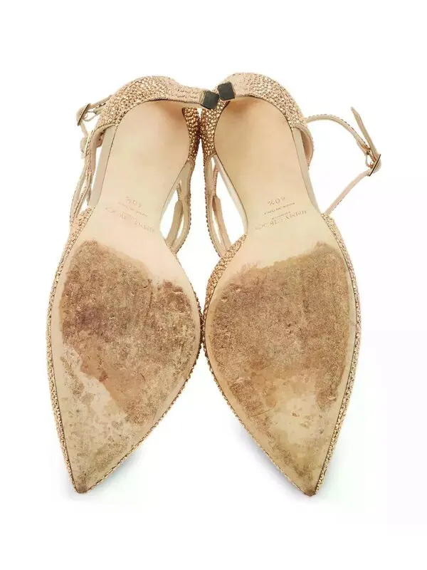 JIMMY CHOO Lancer Crystal Embellished Multi-strap Pumps