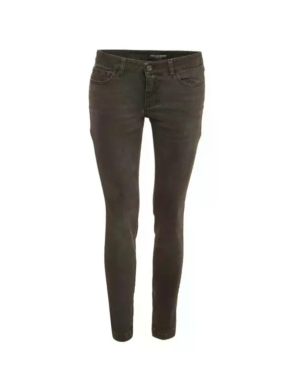 Dolce & Gabbana Faded Finish Skinny Jeans - Grey