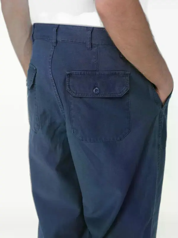 BLAUER. Wide-leg Cotton Trousers