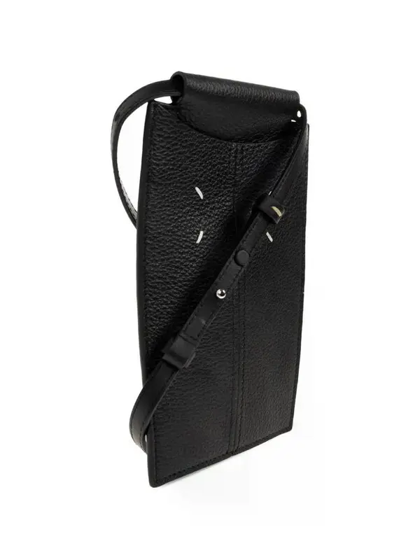 MAISON MARGIELA Grained-leather Phone Holster Bag