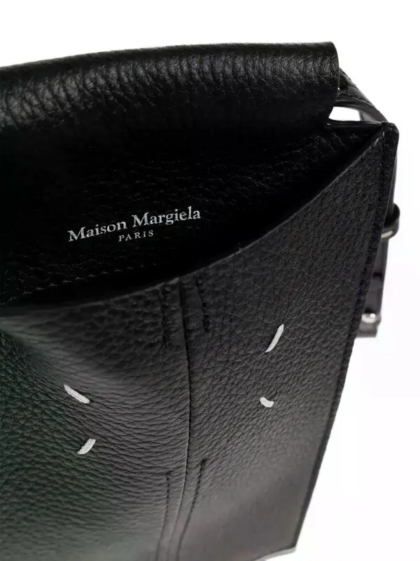 MAISON MARGIELA Grained-leather Phone Holster Bag