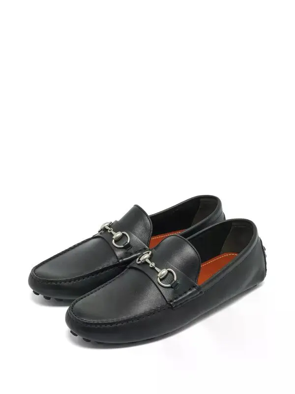 Gucci Horsebit Leather Loafers - Black