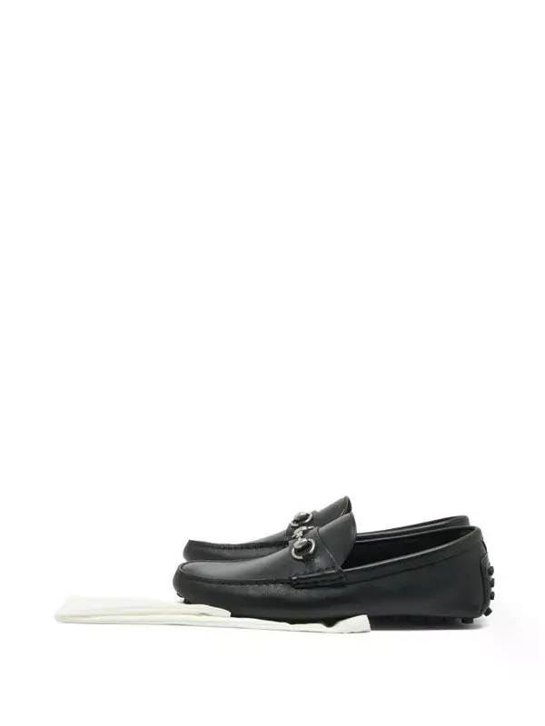 Gucci Horsebit Leather Loafers - Black