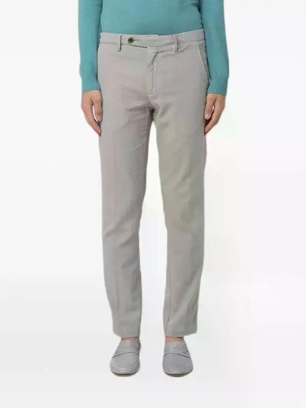 MYTHS Ice Cotton Chino Trousers - Grey