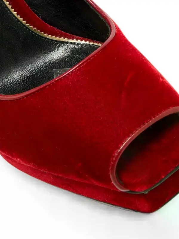 TOM FORD Velvet Peep-toe Pumps