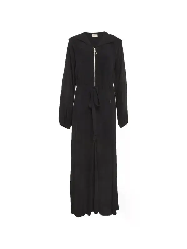 424 Zipped Hooded Maxi Dress