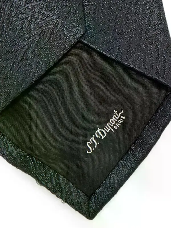 S.t. Dupont Jacquard Zig-zag Neck Tie