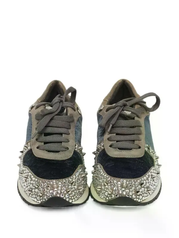 Philipp Plein Crystal-embellished Lace-up Sneakers