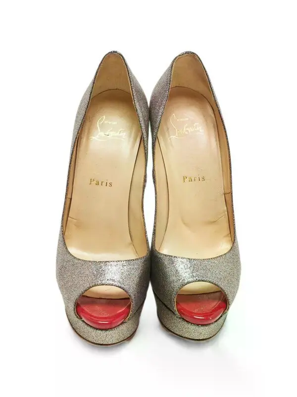 CHRISTIAN LOUBOUTIN Lady Peep Heeled Pumps