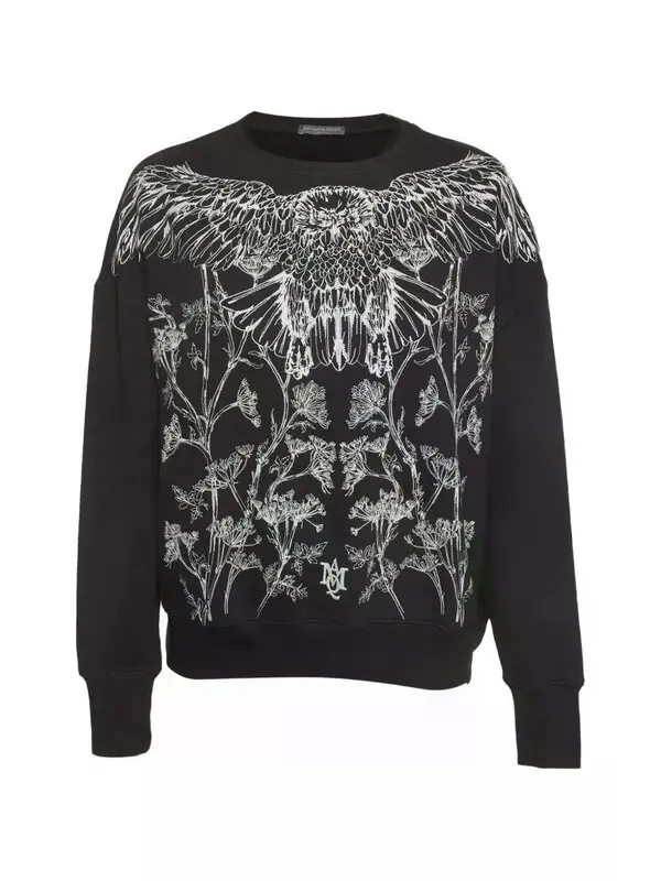 Alexander McQueen Embroidered Crew Neck Sweater - Black