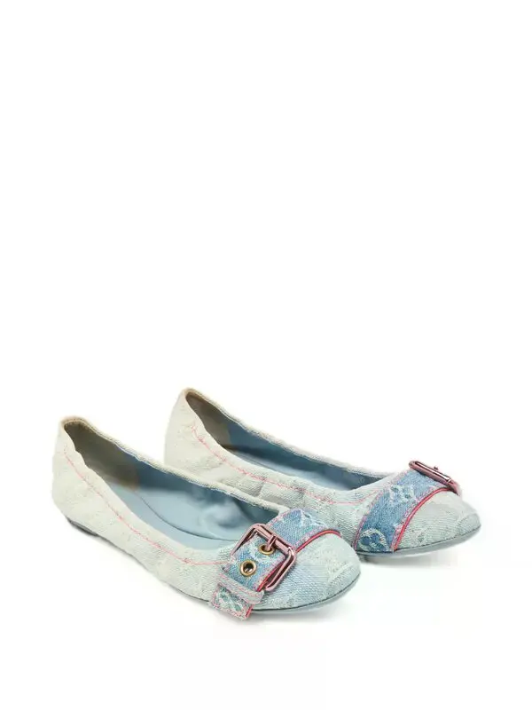 LOUIS VUITTON Monogram Ballet Flats