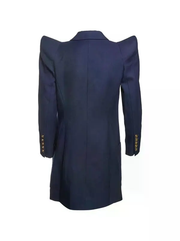 Balmain Double-breasted Wool Blazer - Blue