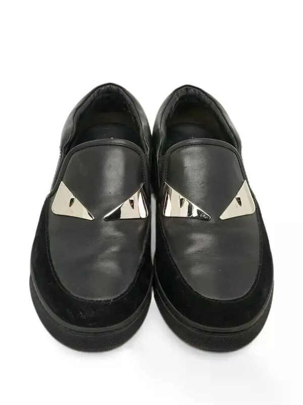 Fendi Leather Slip-on Sneakers