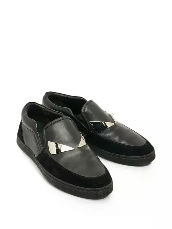 Fendi Leather Slip-on Sneakers
