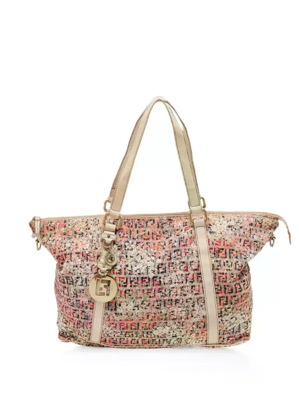 Fendi Superstar Zucchino Floral-print Tote Bag - Neutrals