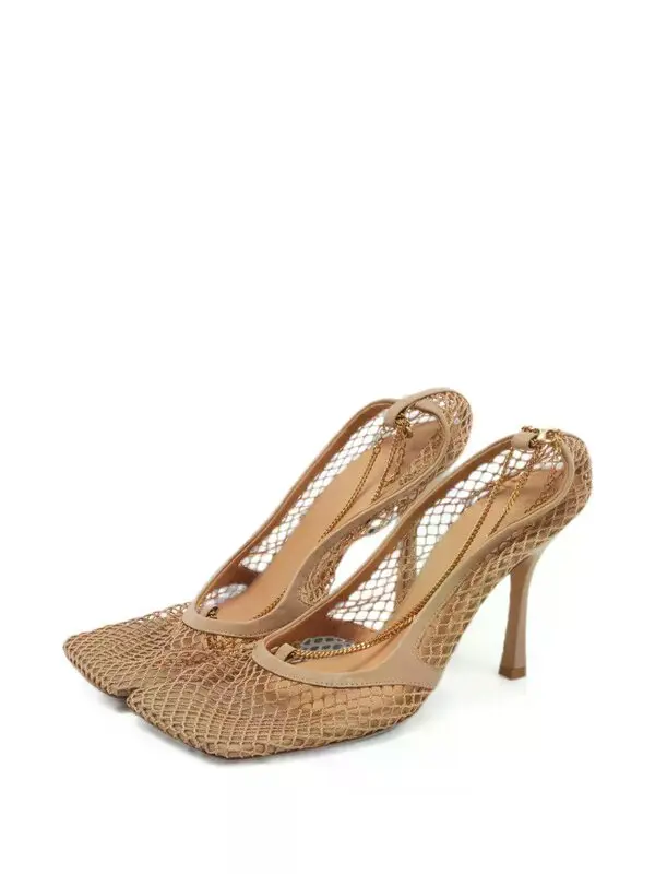 Bottega Veneta Stretch Mesh Heeled Pumps