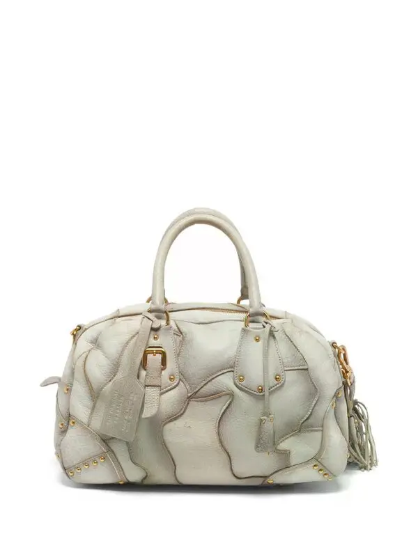 Prada Patchwork Fringe-trimmed Bowler Bag