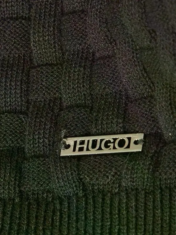 Hugo Boss Basket-knit Crew-neck Sweater