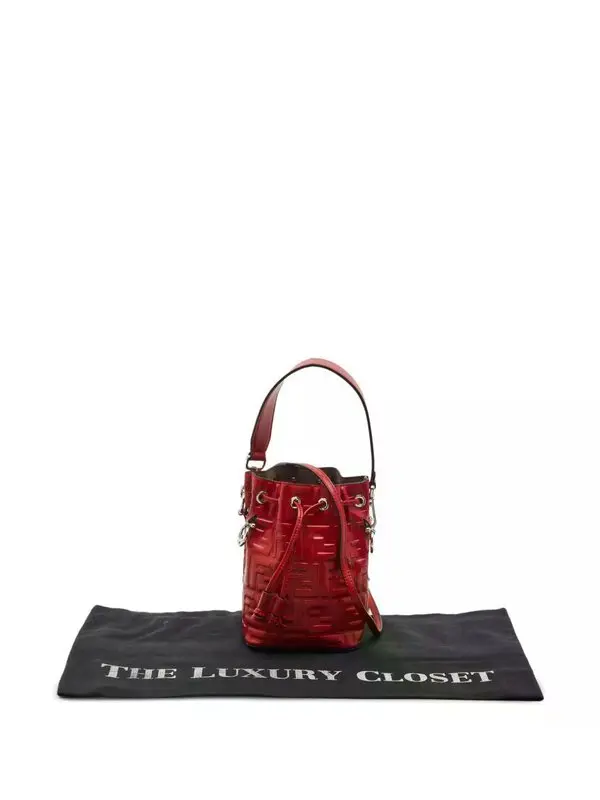 Fendi Mon Tresor Ff Embossed Bucket Bag