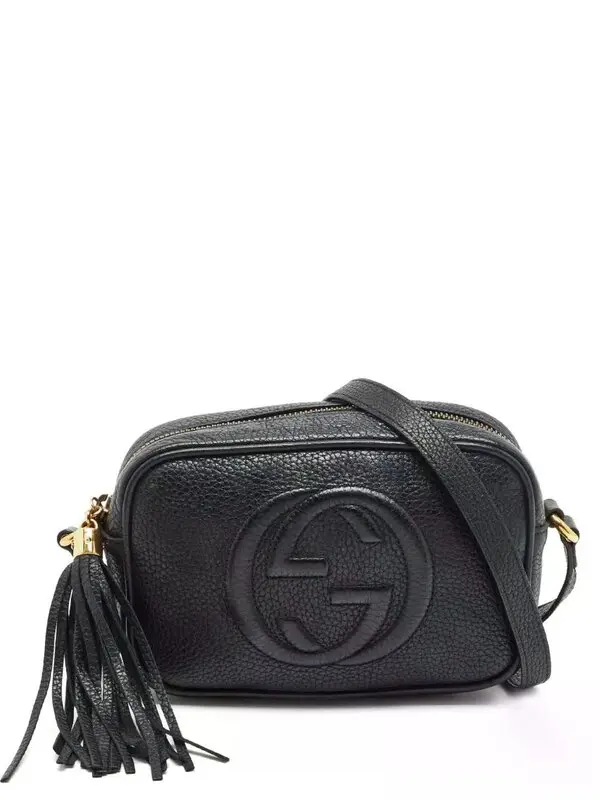 Gucci Soho Disco Tassel Shoulder Bag - Black