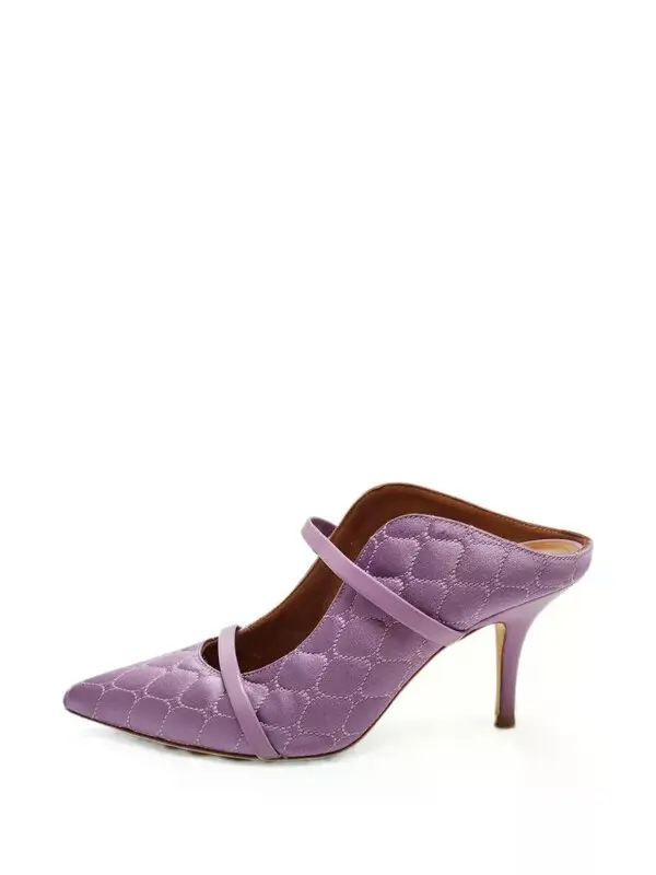 MALONE SOULIERS Maureen Quilted Mules - Purple