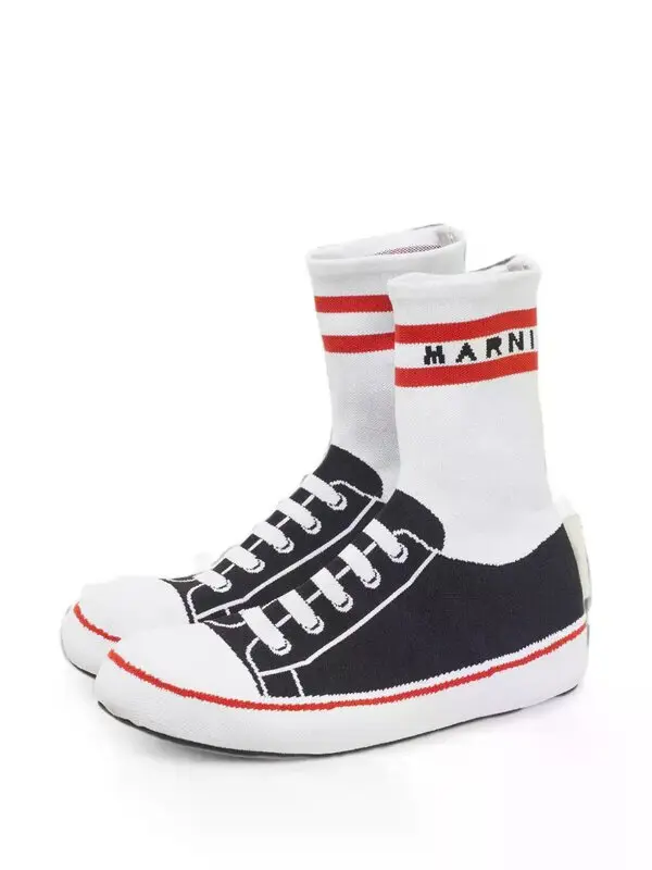 Marni Logo-print Sock-style Sneakers
