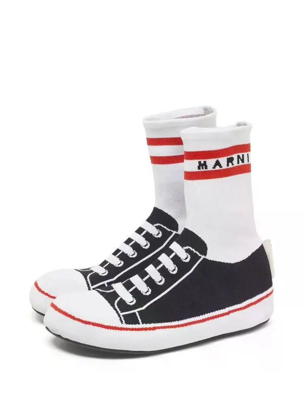 Marni Logo-print Sock-style Sneakers