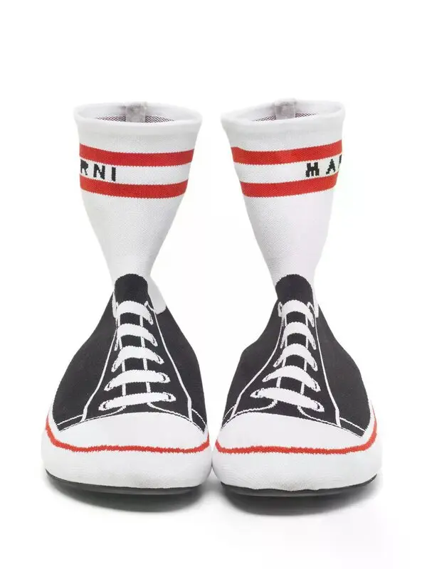 Marni Logo-print Sock-style Sneakers