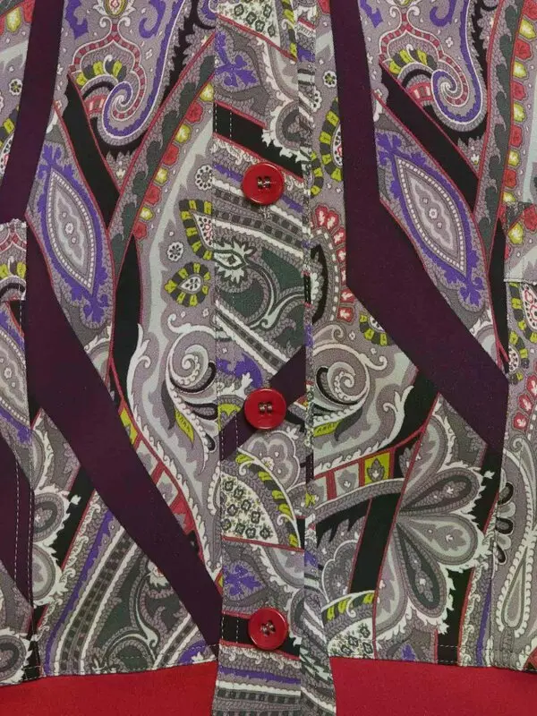 Etro Paisley Print Long Sleeve Cardigan