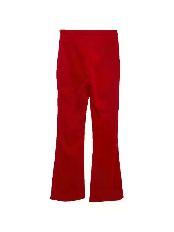Elisabetta Franchi Velvet High-waisted Flared Trousers