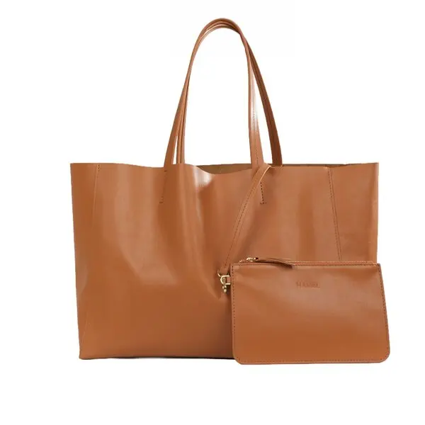 HAMEL ATELIER Ravello Leather Tote Bag Tan