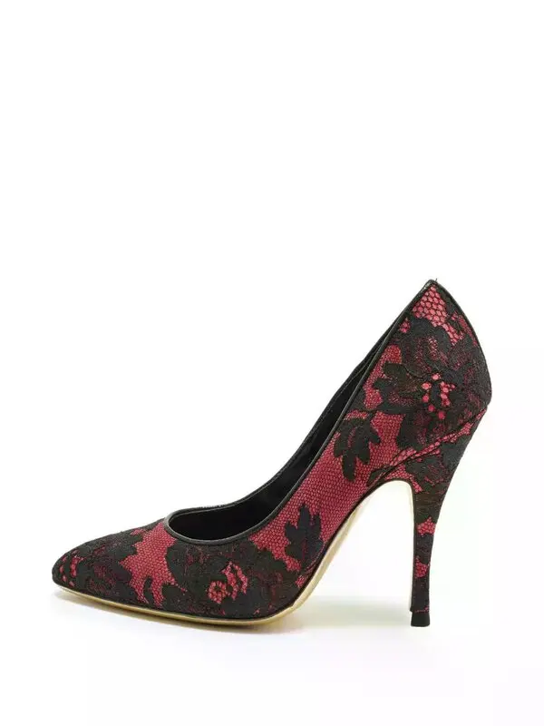 Moschino Lace Mesh Stiletto Pumps
