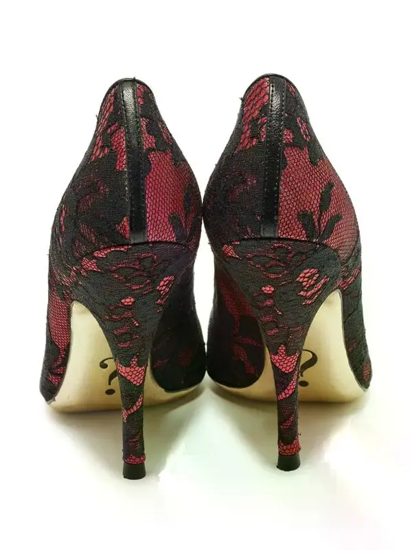 Moschino Lace Mesh Stiletto Pumps