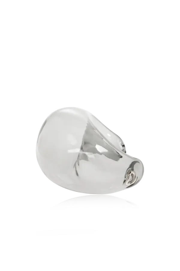 Alaïa Hand-blown Glass And Brass Cuff Bracelet - Grey